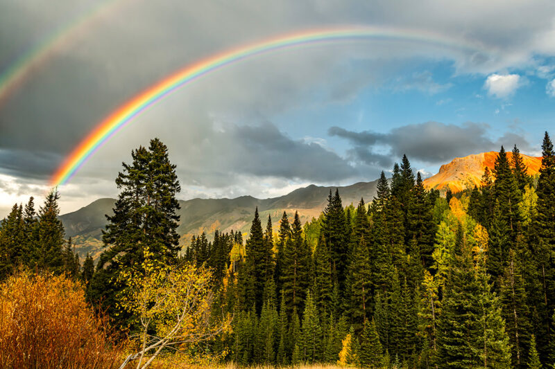 “Rainbow over Red Mountain” Near Ouray, Colorado – Howard Blichfeldt ...